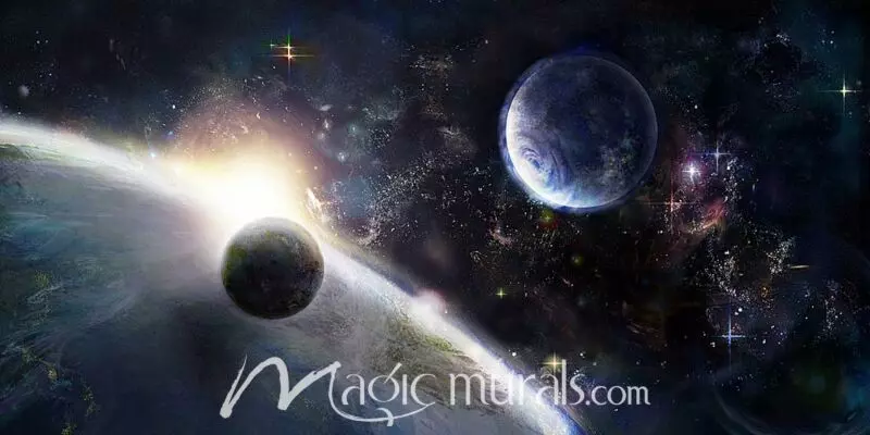 Fantasy Galaxy Wallpaper Wall Mural by Magic Murals