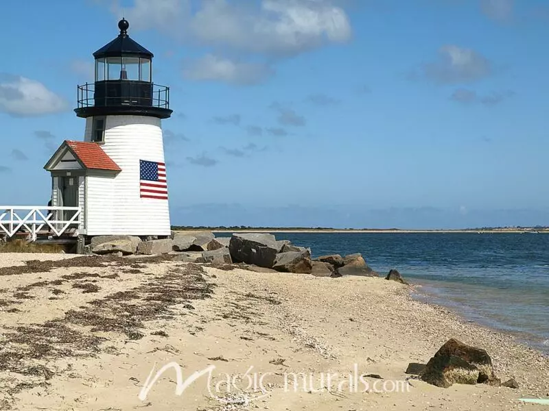 Nantucket's Lighthouse Wallpaper Mural by Magic Murals
