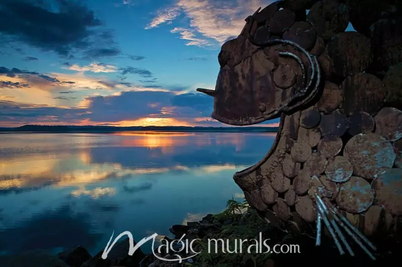 Midnight Sunset Wallpaper Wall Mural by Magic Murals