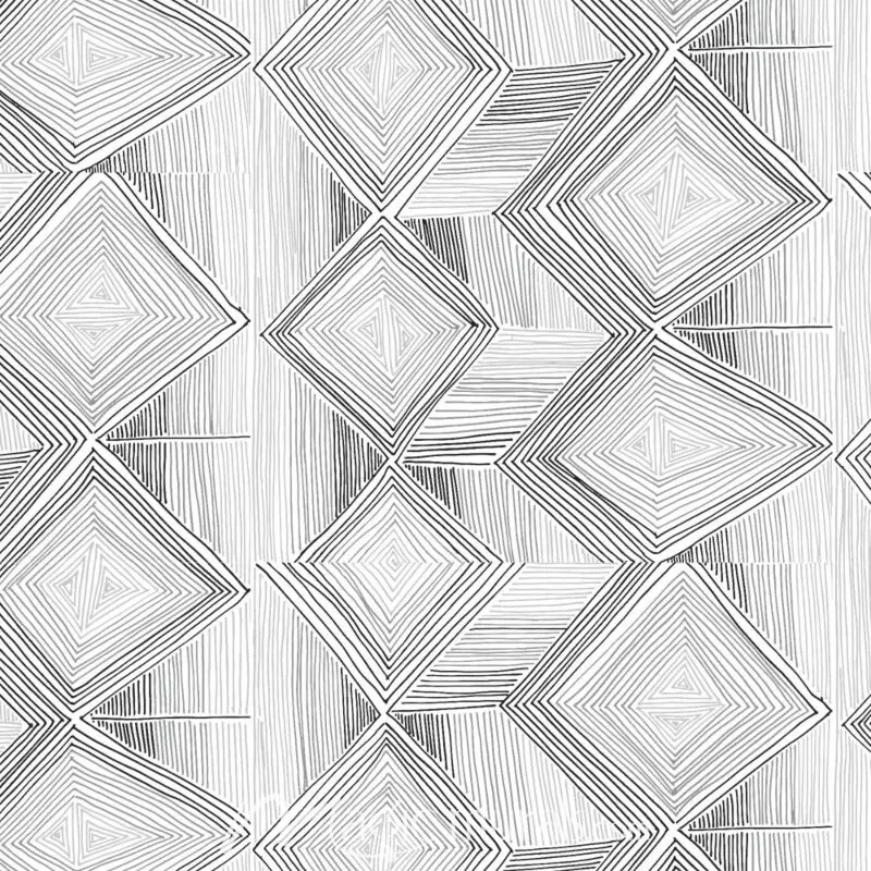 Black Diamond Pattern Wallpaper Mural by Magic Murals