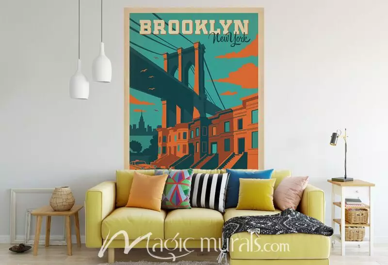 Brooklyn Wallpaper Wall Mural by Magic Murals