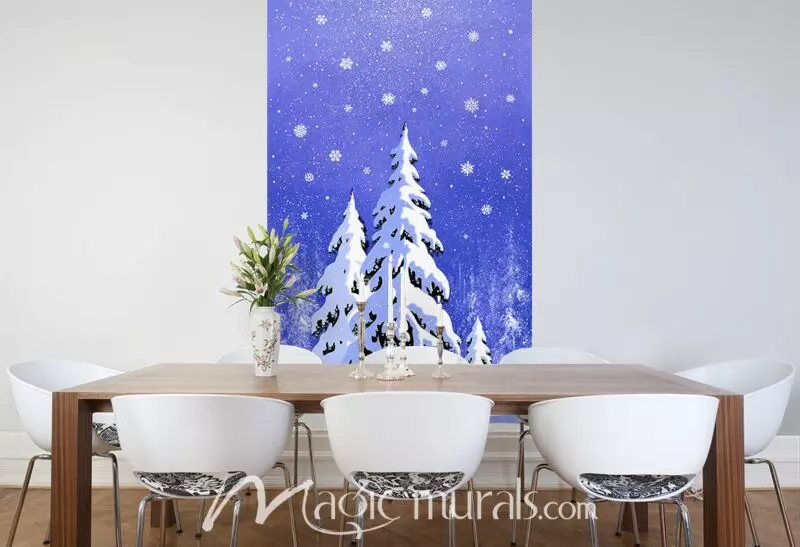December Wallpaper Wall Mural by Magic Murals