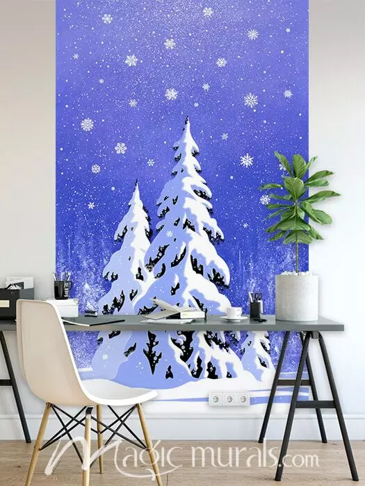 December Wallpaper Wall Mural by Magic Murals
