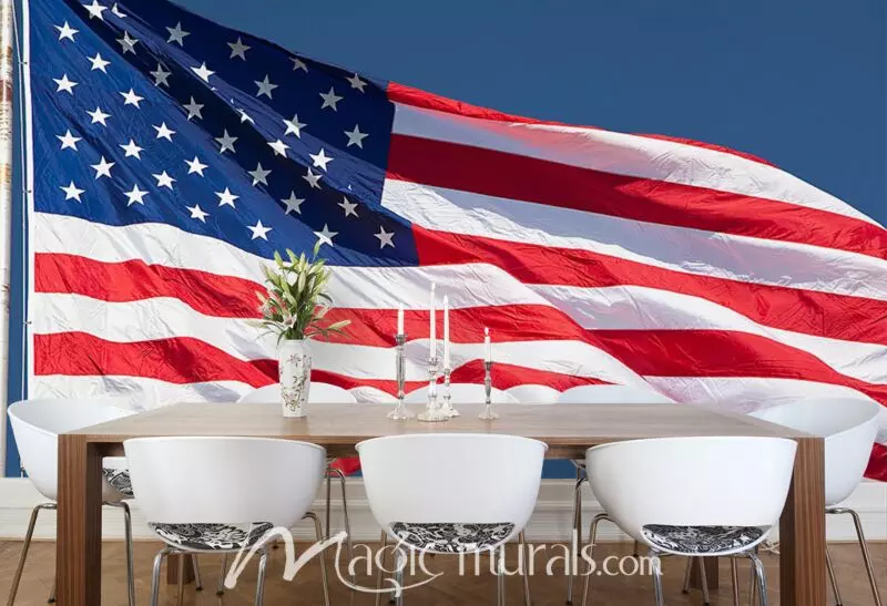 Flag Of The USA Wallpaper Wall Mural by Magic Murals