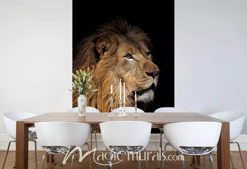 Majestic Lion Wallpaper Wall Mural by Magic Murals
