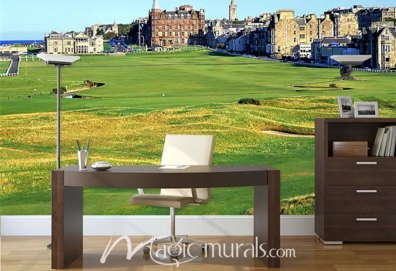 Old Course St. Andrews Links Wallpaper Mural by Magic Murals