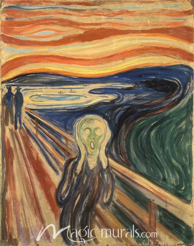 The Scream Wallpaper Wall Mural by Magic Murals