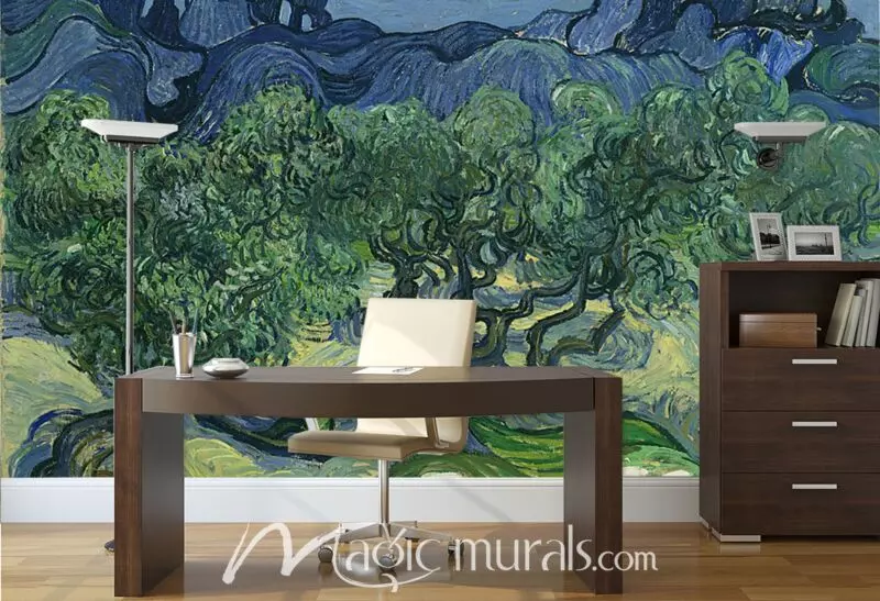 Olive Trees Wallpaper Wall Mural by Magic Murals
