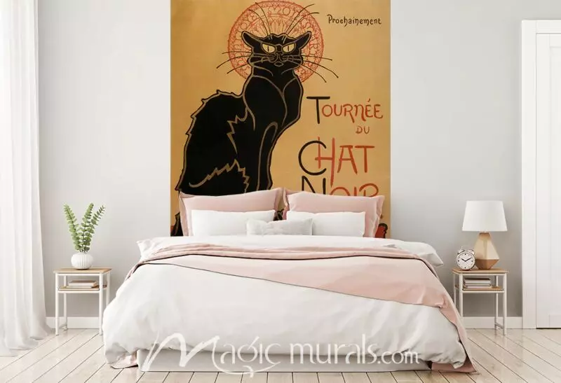Le Chat Noir Wallpaper Wall Mural by Magic Murals