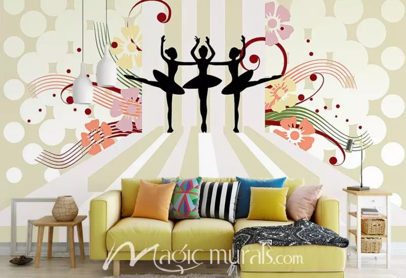 Modern Ballet Wallpaper Wall Mural by Magic Murals