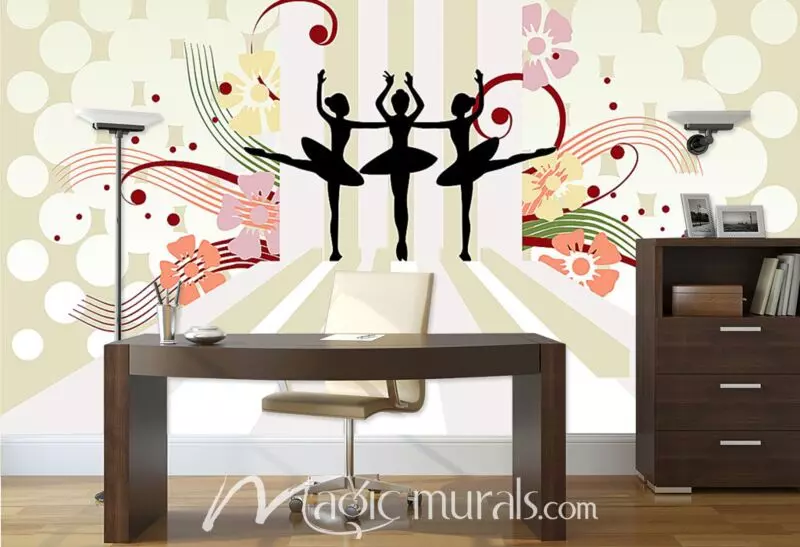 Modern Ballet Wallpaper Wall Mural by Magic Murals