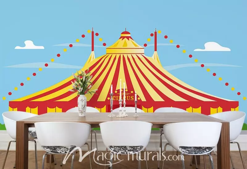 Circus Tent Wallpaper Wall Mural by Magic Murals