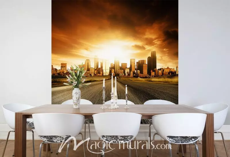 Urban Highway Wallpaper Wall Mural by Magic Murals