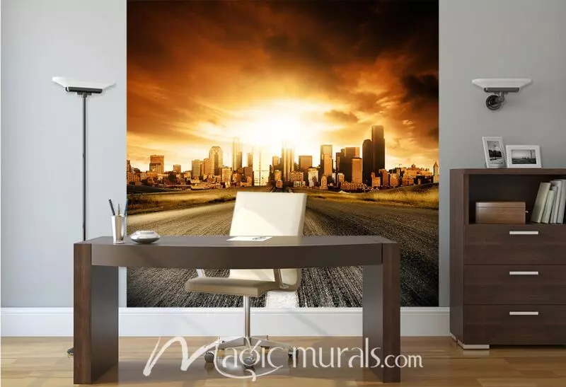 Urban Highway Wallpaper Wall Mural by Magic Murals