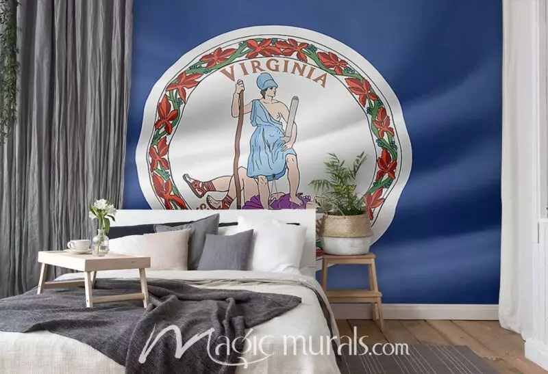Virginia State Flag Wallpaper Wall Mural by Magic Murals