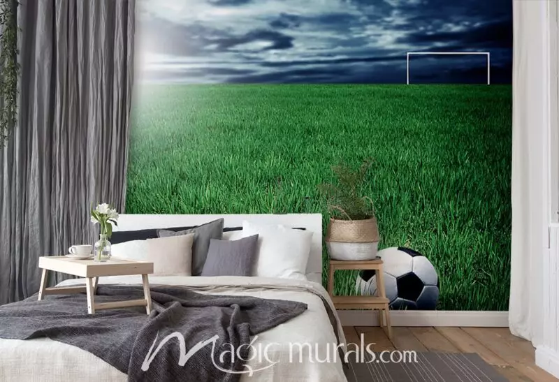 Soccer Stadium Wallpaper Wall Mural by Magic Murals