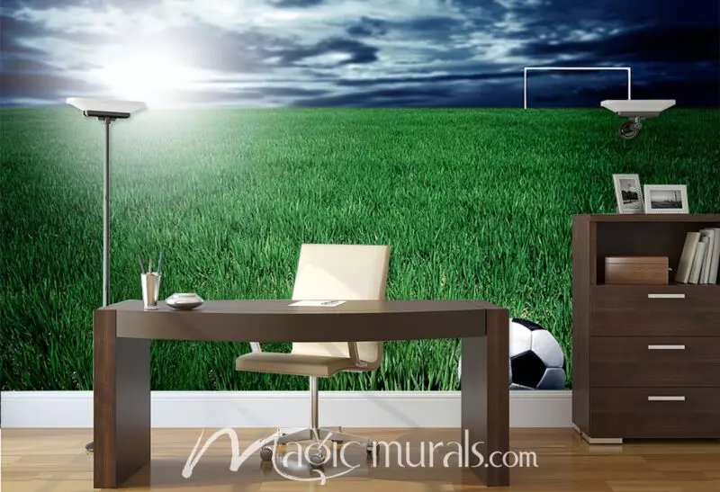 Soccer Stadium Wallpaper Wall Mural by Magic Murals