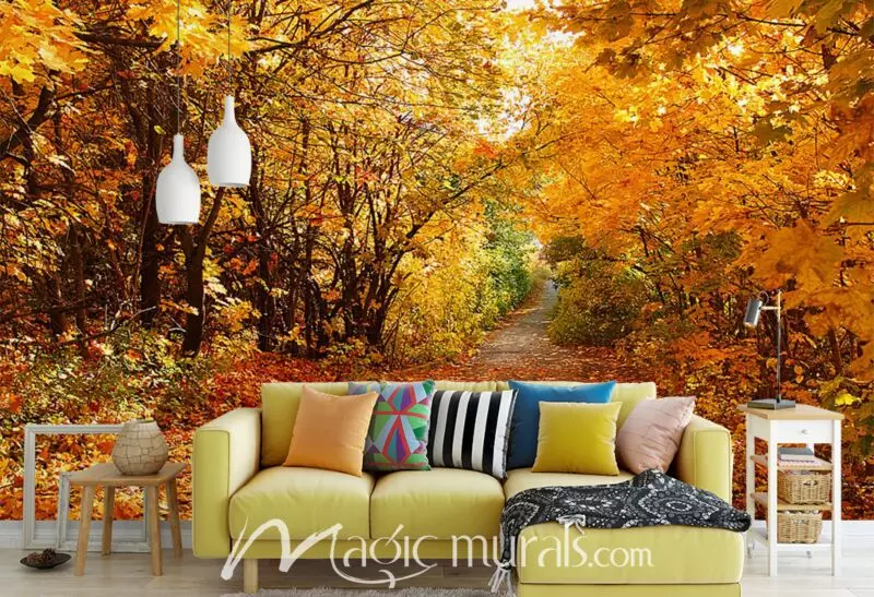 Autumn Park Wallpaper Wall Mural by Magic Murals