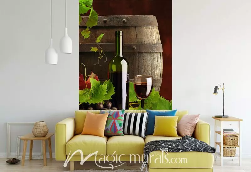 Wine Still Life Wallpaper Wall Mural by Magic Murals