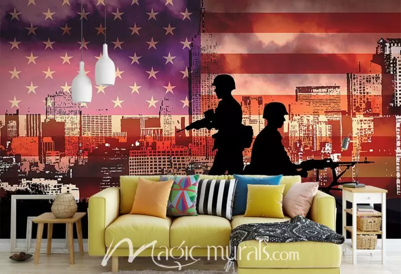 USA Wallpaper Wall Mural by Magic Murals