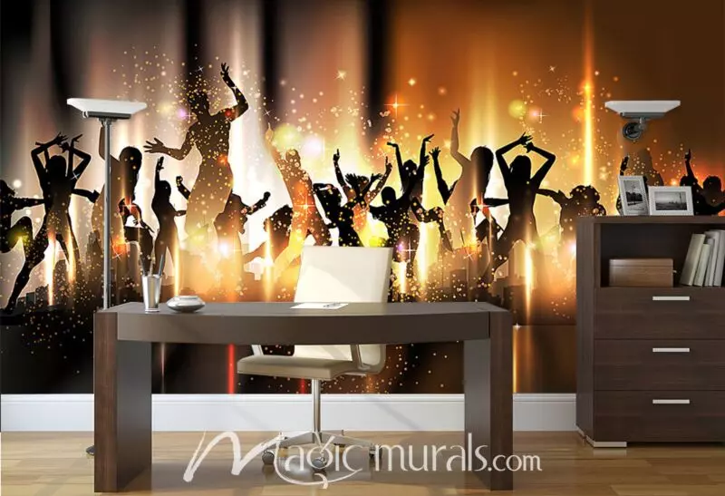 Dance Party Wallpaper Wall Mural by Magic Murals