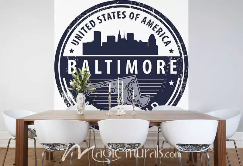 Baltimore Wallpaper Wall Mural by Magic Murals