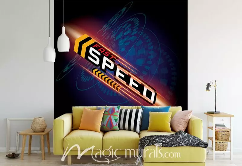Fast Speed Wallpaper Wall Mural by Magic Murals