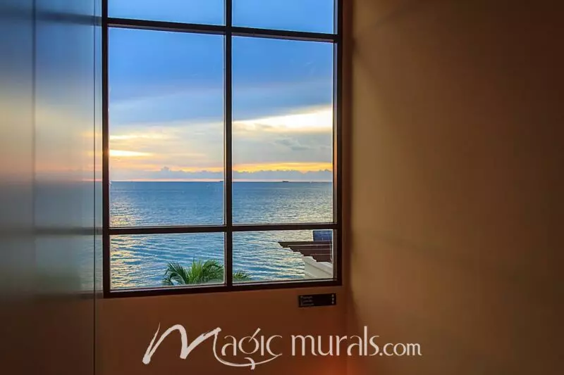Resort Window Wallpaper Wall Mural by Magic Murals
