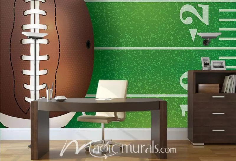 Football And Field Wallpaper Wall Mural by Magic Murals
