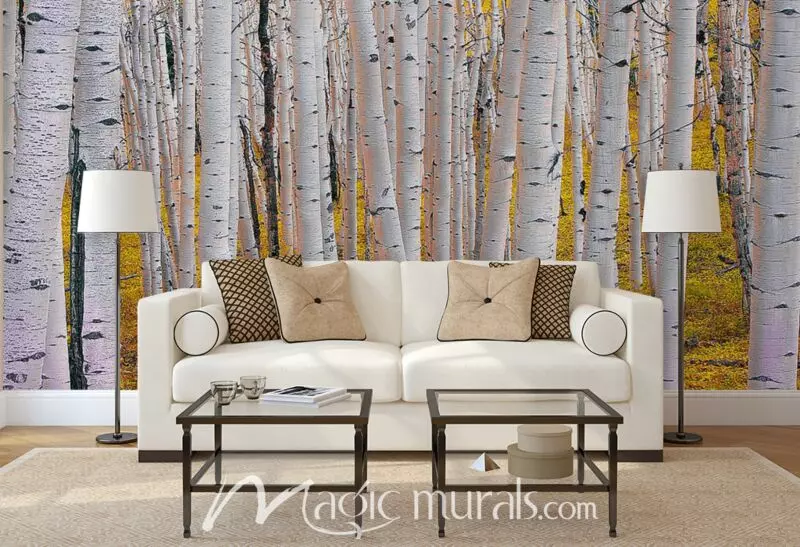 A Maze Of Yellow Wallpaper Wall Mural by Magic Murals
