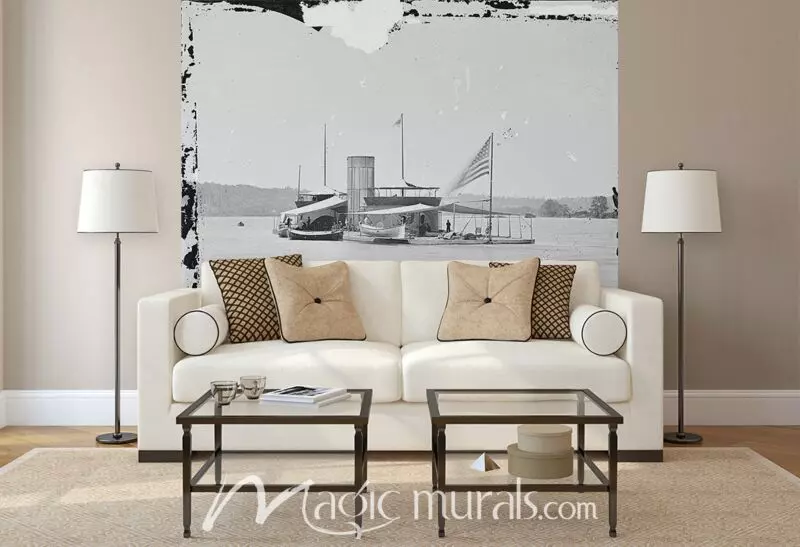 Federal Navy Wallpaper Wall Mural by Magic Murals