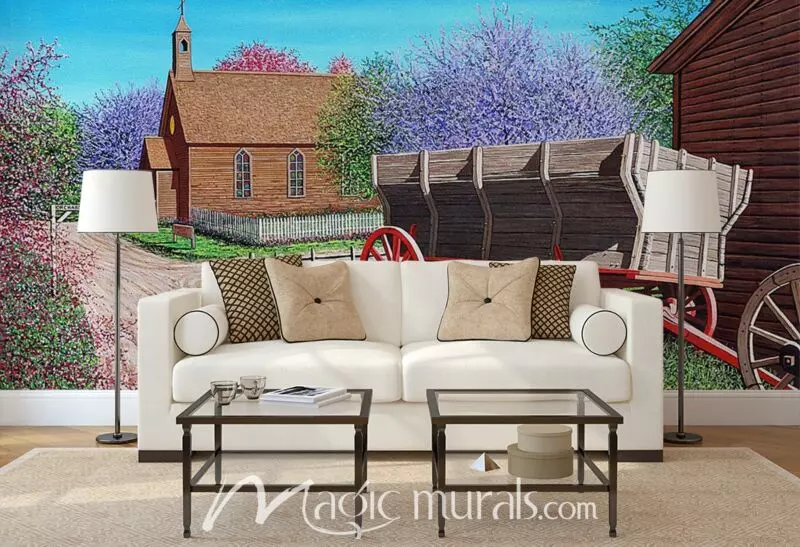 Orchard Prairie Wallpaper Wall Mural by Magic Murals