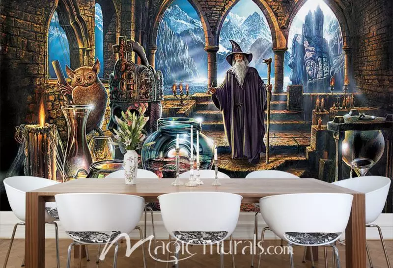 The Wizard's Castle Wallpaper Wall Mural by Magic Murals