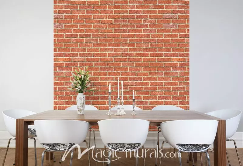 Red Bricks Wallpaper Wall Mural by Magic Murals