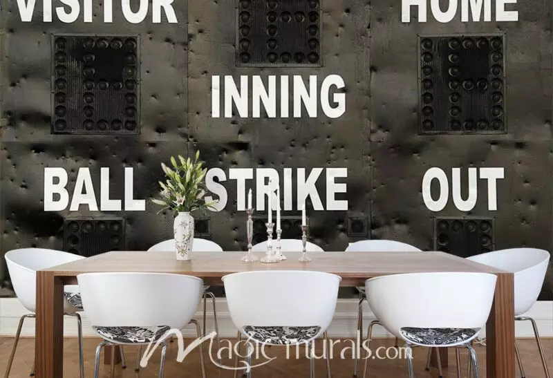 Scoreboard Wallpaper Wall Mural by Magic Murals