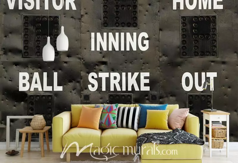 Scoreboard Wallpaper Wall Mural by Magic Murals