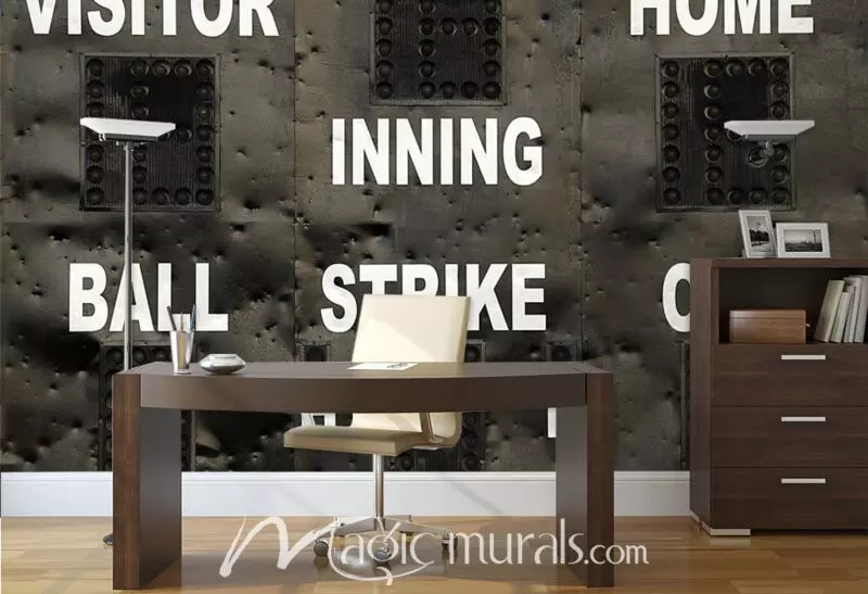 Scoreboard Wallpaper Wall Mural by Magic Murals