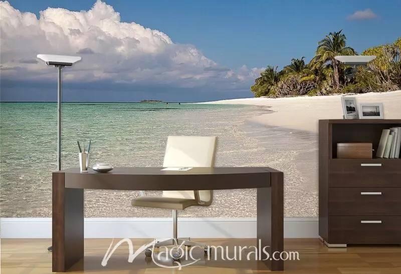 Tropical Beach, Maldives Wallpaper Mural by Magic Murals