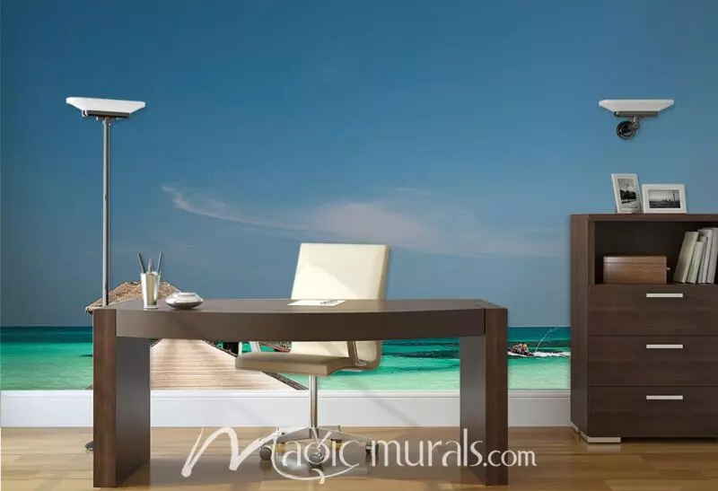 Tropical Scene, Maldives Wallpaper Mural by Magic Murals