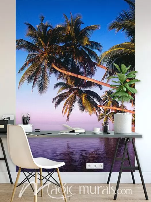 Palm Trees, Maldives Wallpaper Mural by Magic Murals