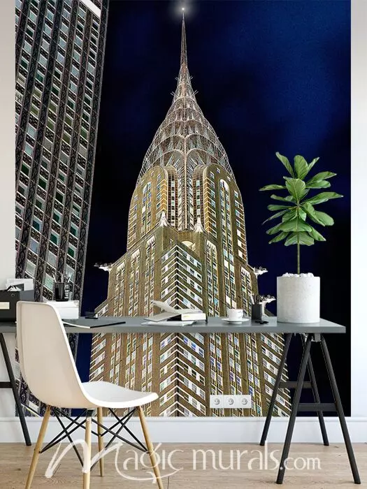 Chrysler Midnight Wallpaper Wall Mural by Magic Murals
