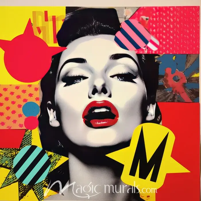 Pop Art Diva 13 Wallpaper Wall Mural by Magic Murals