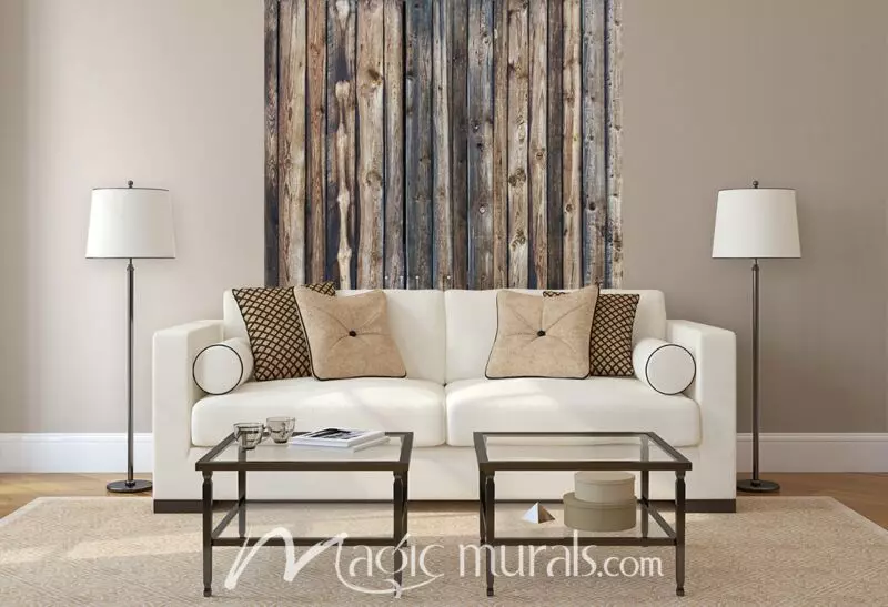 Rustic Wooden Boards Wallpaper Mural by Magic Murals