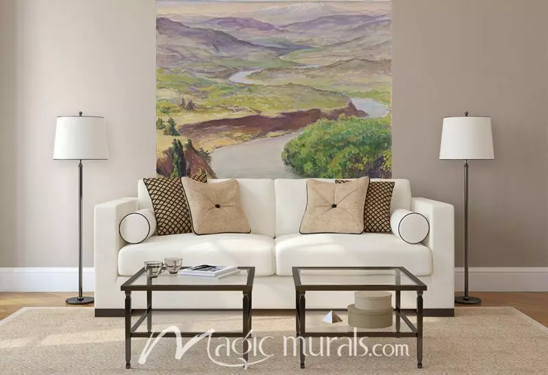 Jordan River Valley Wallpaper Wall Mural by Magic Murals