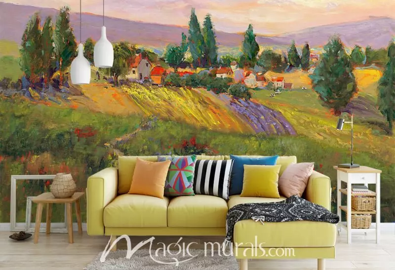 Country Tapestry Wallpaper Wall Mural by Magic Murals