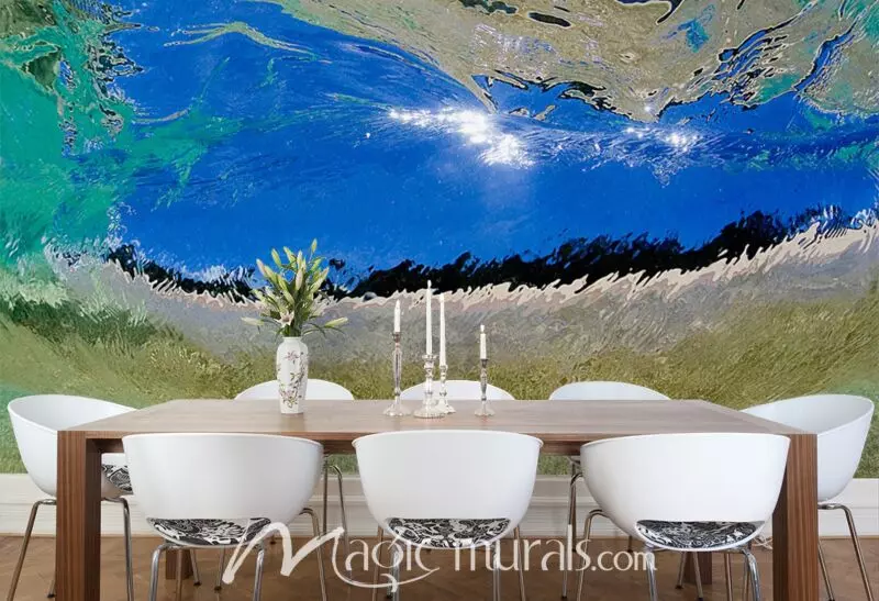 Water Colors Abstract Wallpaper Mural by Magic Murals