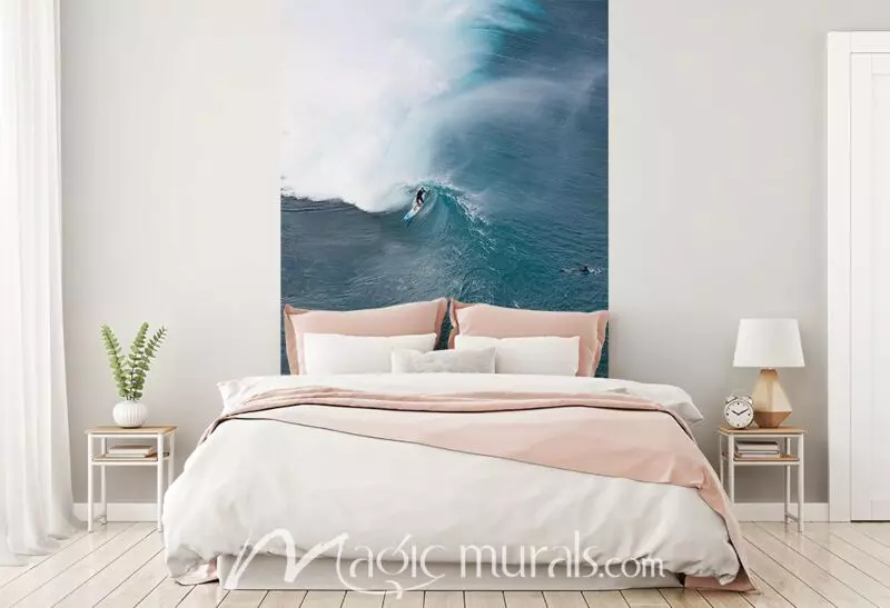 Aqua Slot Wallpaper Wall Mural by Magic Murals