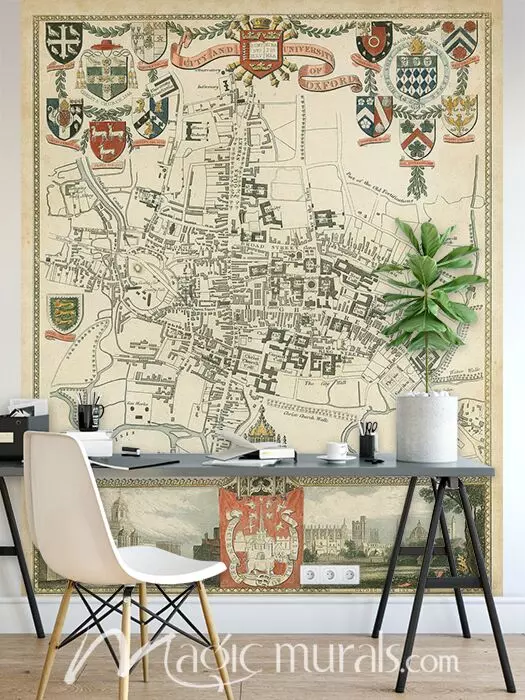 City & University of Oxford Wallpaper Mural by Magic Murals