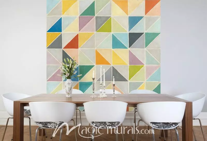 Non-Embellished Multifaceted I Mural by Magic Murals