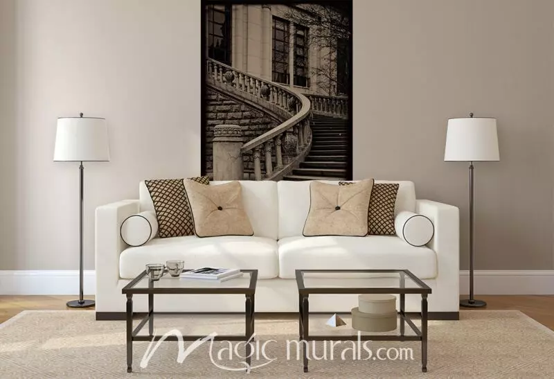 Sepia Architecture III Wallpaper Mural by Magic Murals